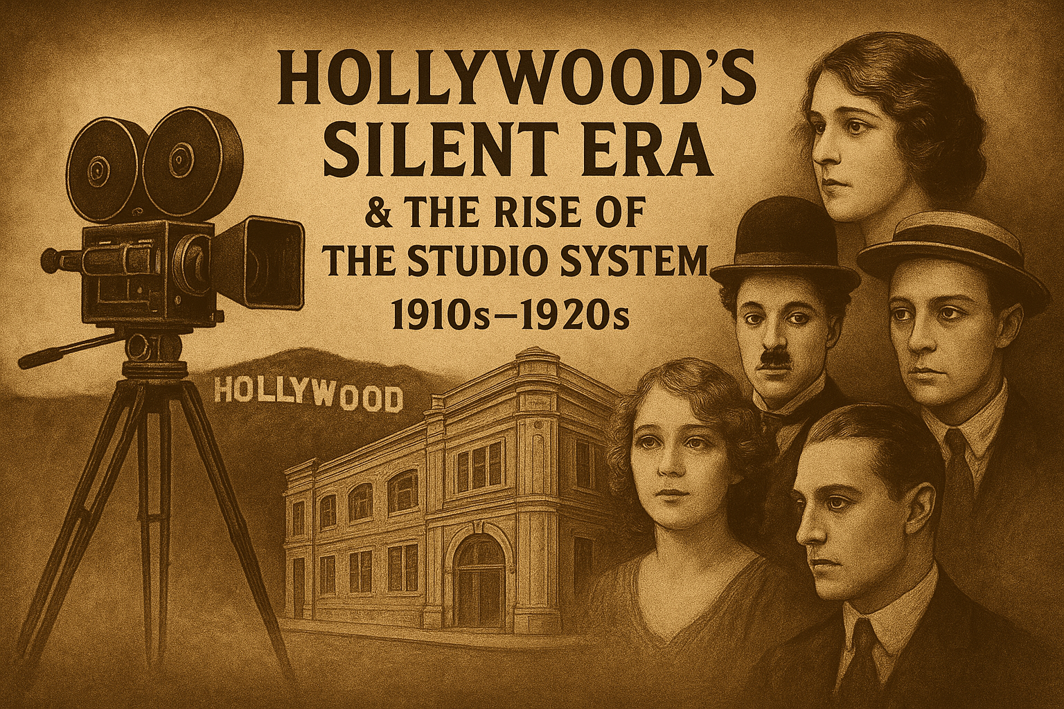 Hollywood Silent Era And Studio System (1910s–1920s)
